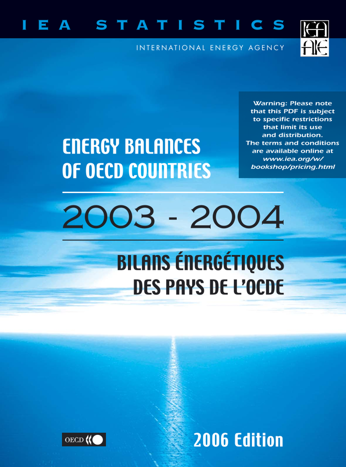 Energy balances of OECD countries 2003-2004