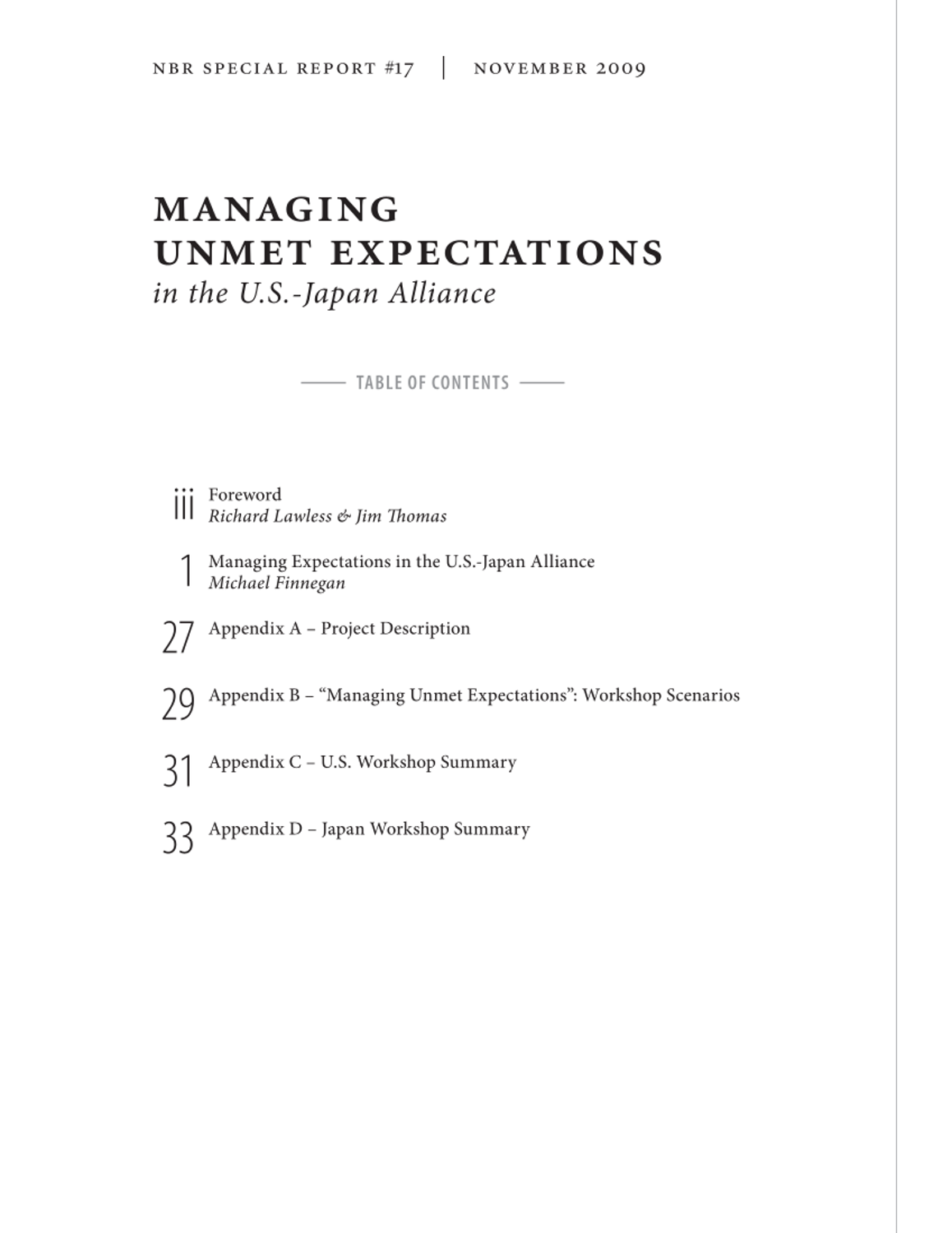 Managing Unmet Expectations in the U.S.-Japan Alliance - 특수자료 | 통일연구원 ...